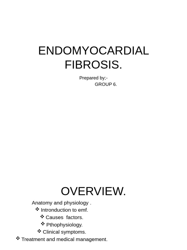 Endomyocardial Fibrosis | PDF | Heart | Cardiac Muscle