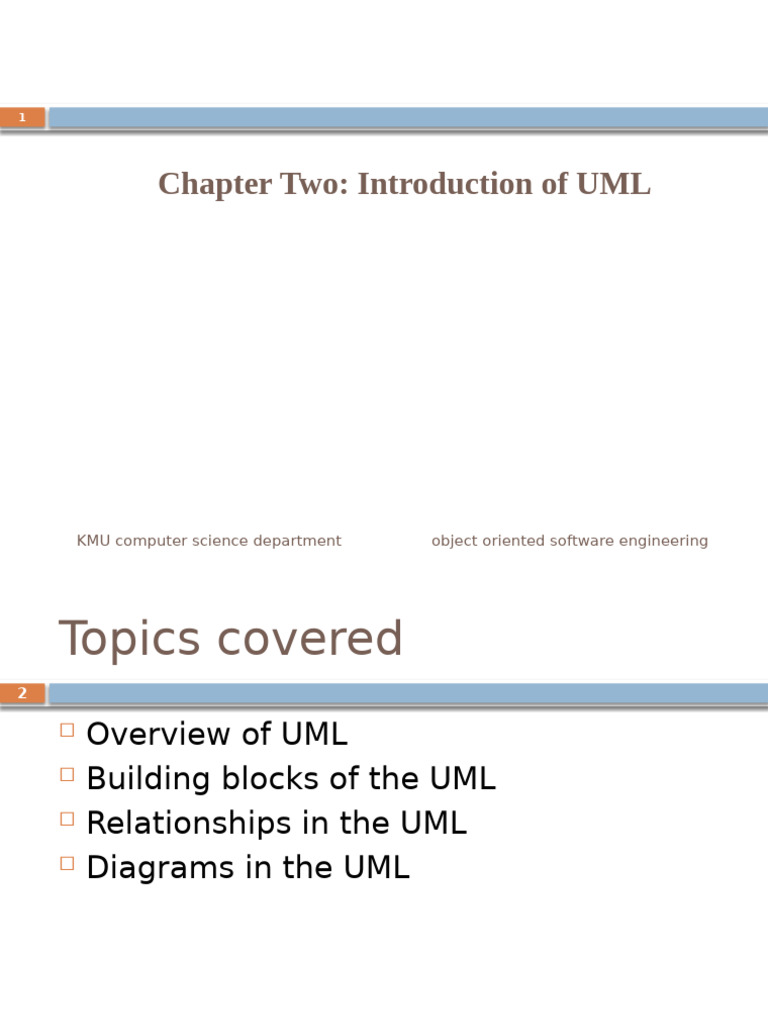 Chapter 2 Unified Modeling Language (UML) | PDF | Unified Modeling Language | Class (Computer ...