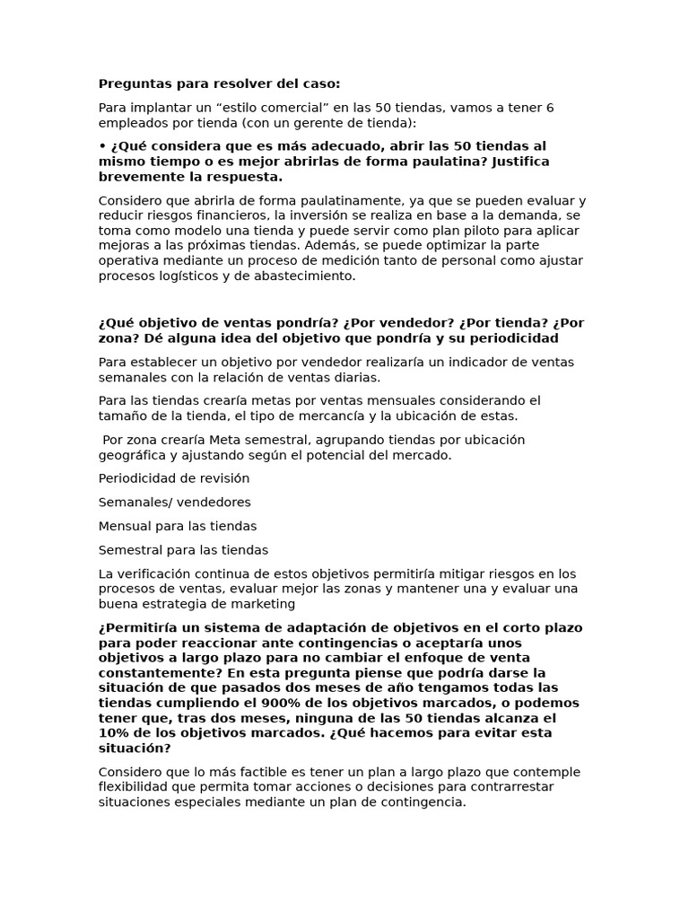 Preguntas para Resolver Del Caso Modulo 3 | PDF | Economias