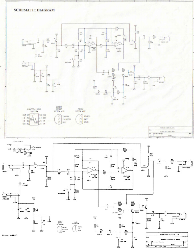 Ibanez wh10 Wah Schematic | PDF