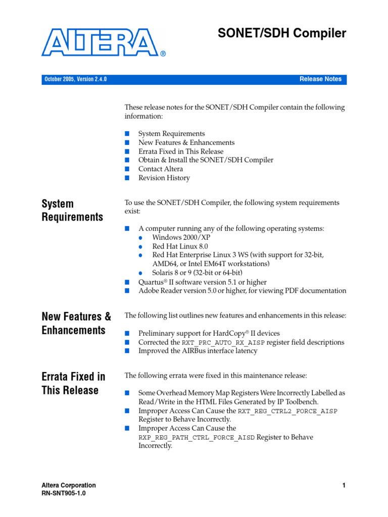 RN Sonet SDH Compiler 240 | PDF | World Wide Web | Internet & Web
