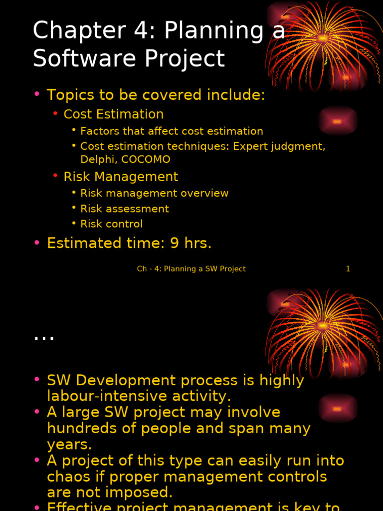 Chapter 4 Software Project Management | PDF | Risk Management | Risk