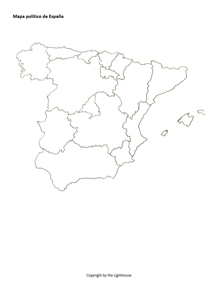 Mapa Político de España | PDF