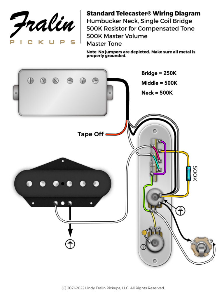 Humbucker Single Coil Tele With Resistor | PDF