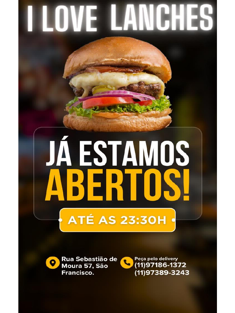 Cardápio I Love Lanches | PDF