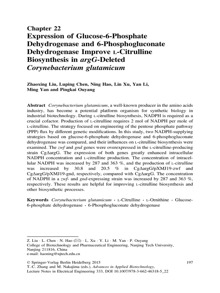 093-Chapter 22 Expression of Glucose-6-Phosphate Dehydrogenase and 6 ...