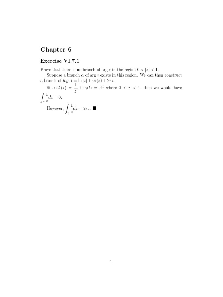 Chapter 6, Donald Sarason's Complex Function Theory | PDF