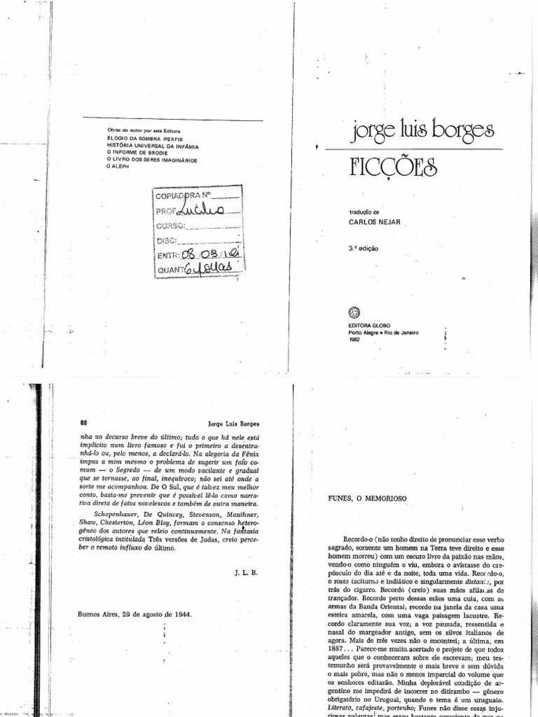 BORGES_Jorge_Luis._Funes_o_memorioso | PDF