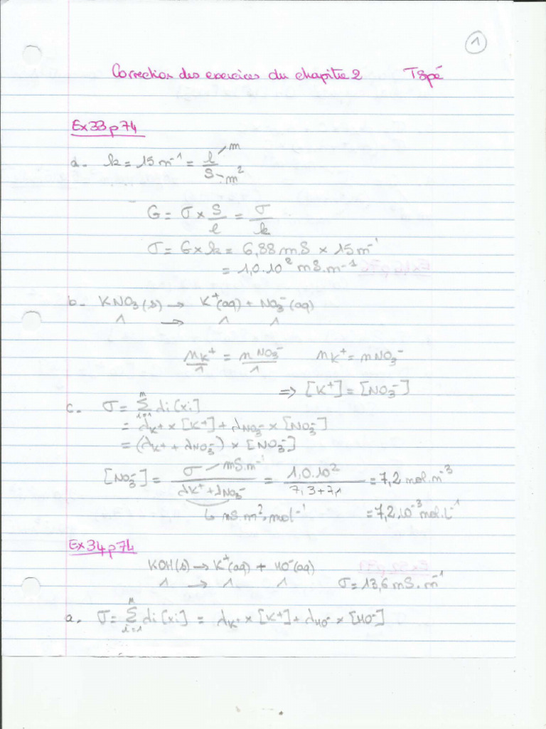 TS Chapitre 02 - Correction Des Exercices | PDF