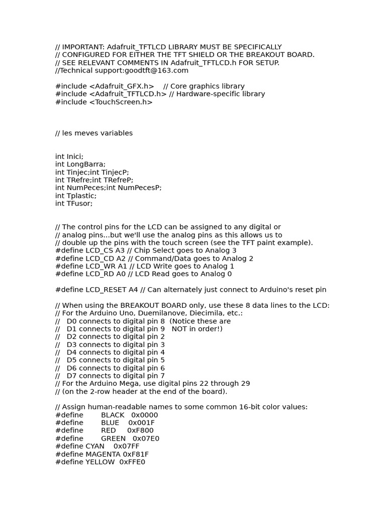 Codigo Inyevtora Pantalla Tactil | PDF