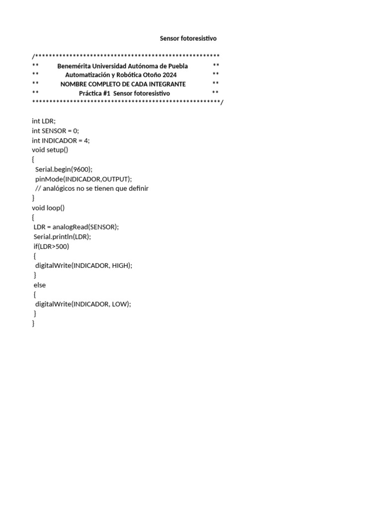 Prácticas Arduino | PDF | Equipo | Ingenieria Eléctrica