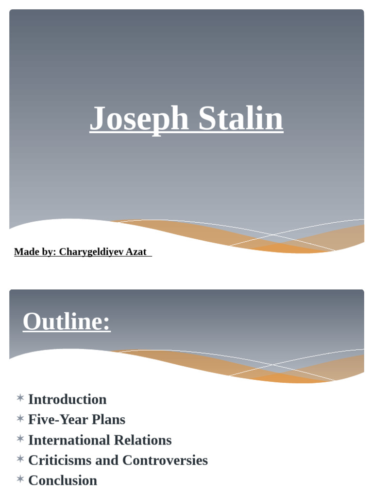 Stalin | PDF | Joseph Stalin | Soviet Union