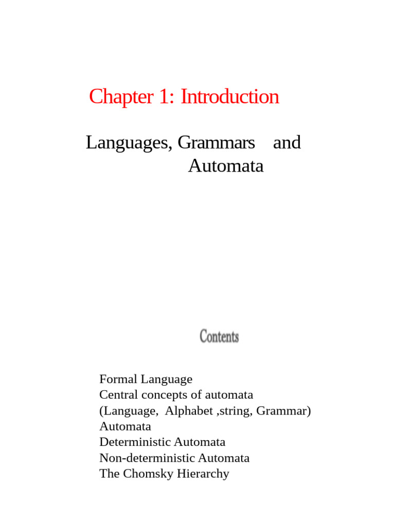 Lecture 1 - Chapter 1-Introduction | PDF | Automata Theory | Theory Of Computation