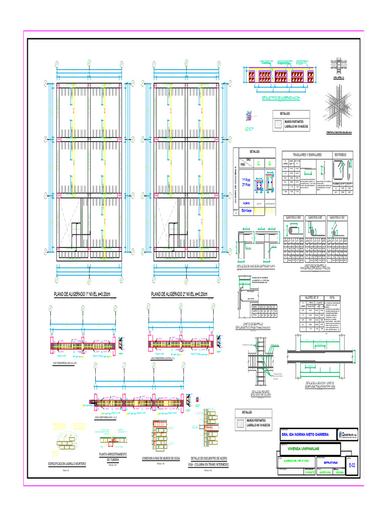 LEONARDO PLANO DE ALIGERADO-Model | PDF | Elementos arquitectónicos ...