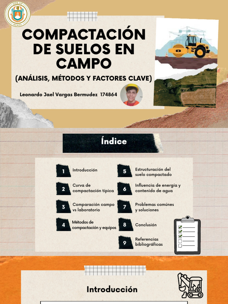 Compactación de Suelos: Métodos y Factores | PDF
