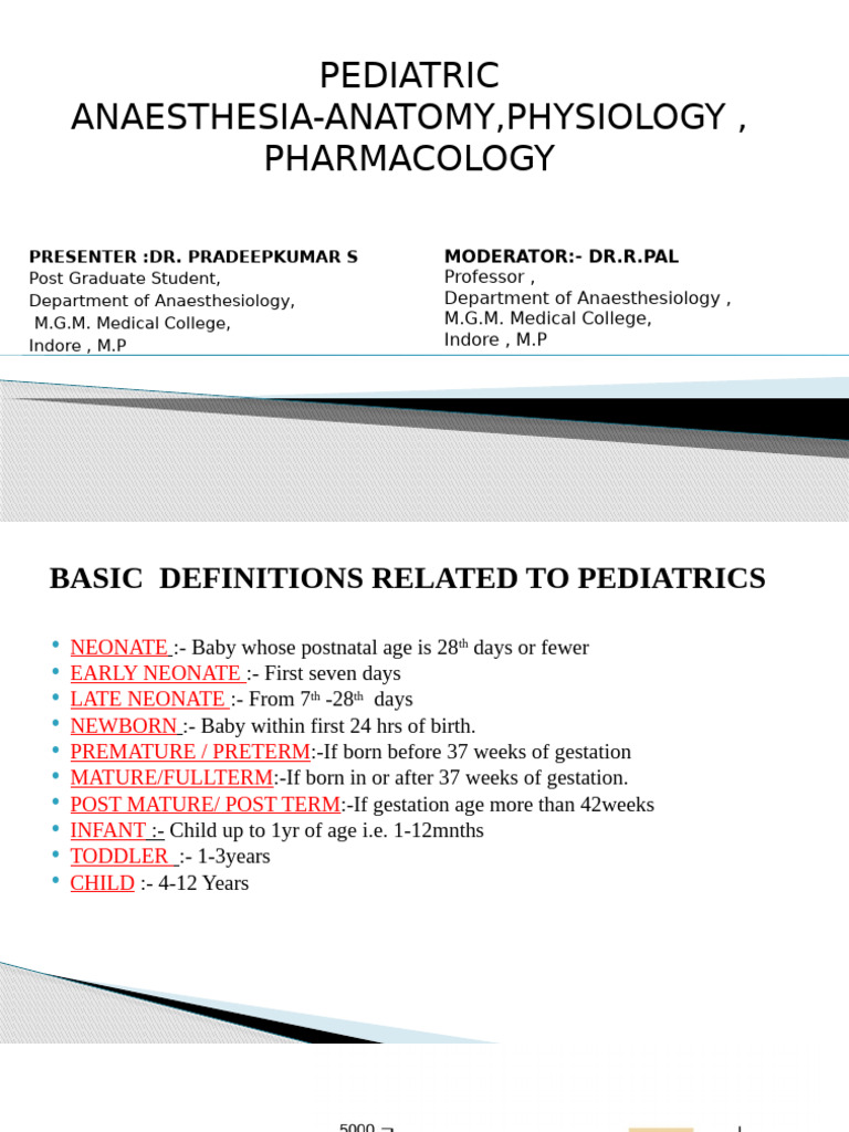 Pediatric Anaesthesia | PDF | Respiratory Tract | Breathing