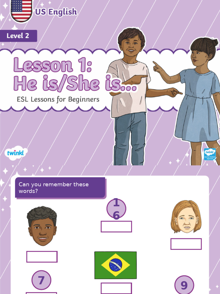 T 1707918961 Esl Curriculum Level 2 Lesson 1 Us English Version - Ver ...