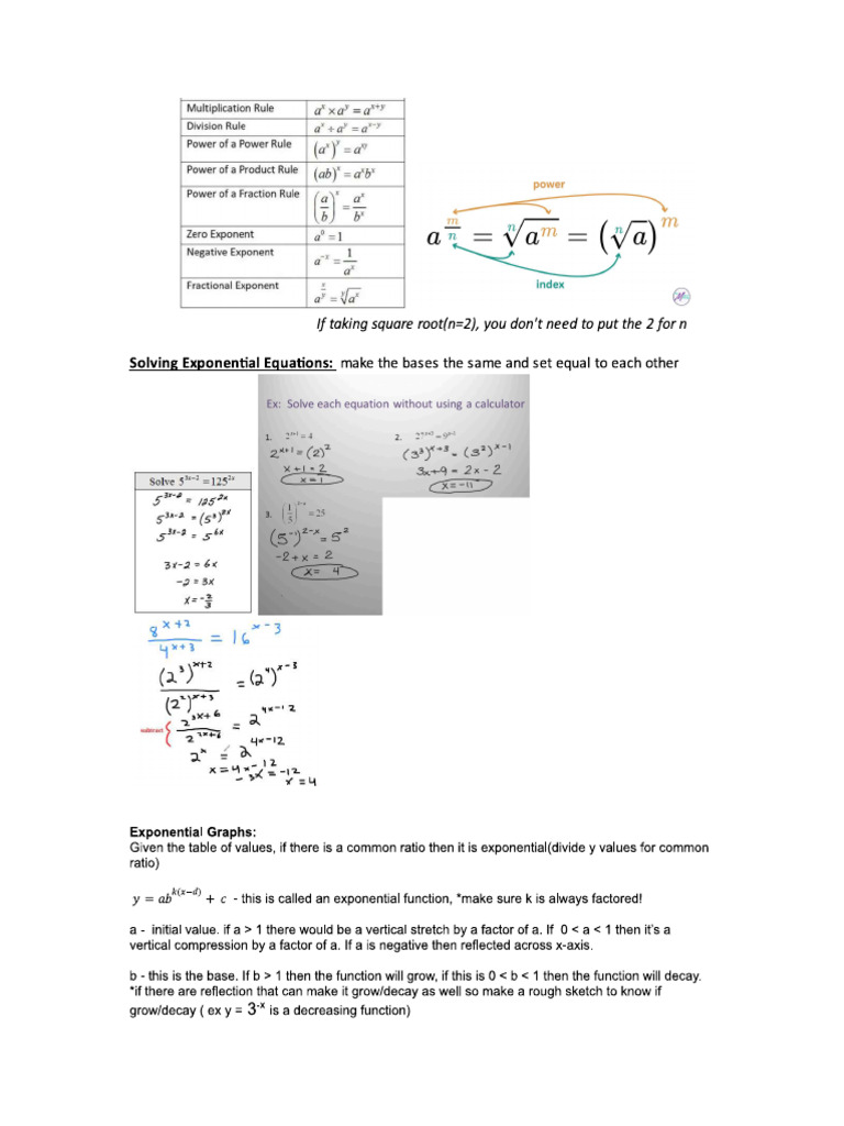Notes For Math | PDF