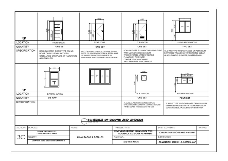 DOOR AND WINDOW | PDF | Window | Door