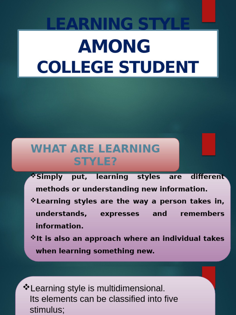 Learning Styles | PDF | Learning Styles | Learning