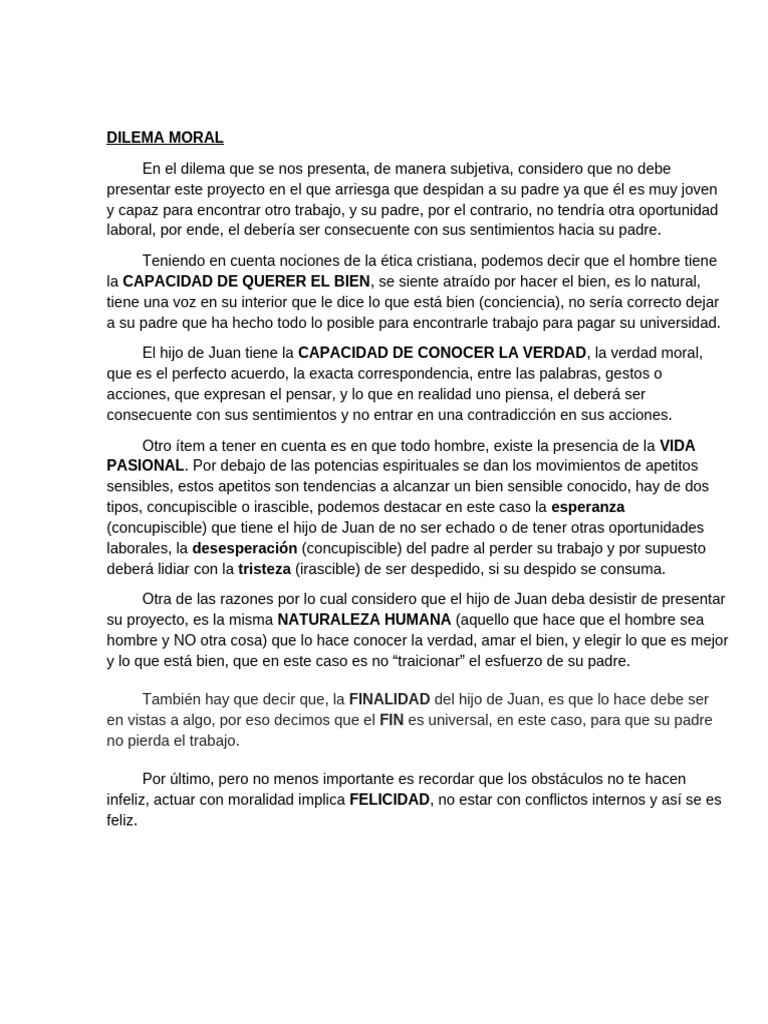 Dilema Moral | PDF