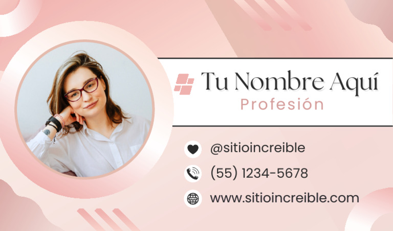 Plantilla Tarjeta de Presentación Mujer | PDF