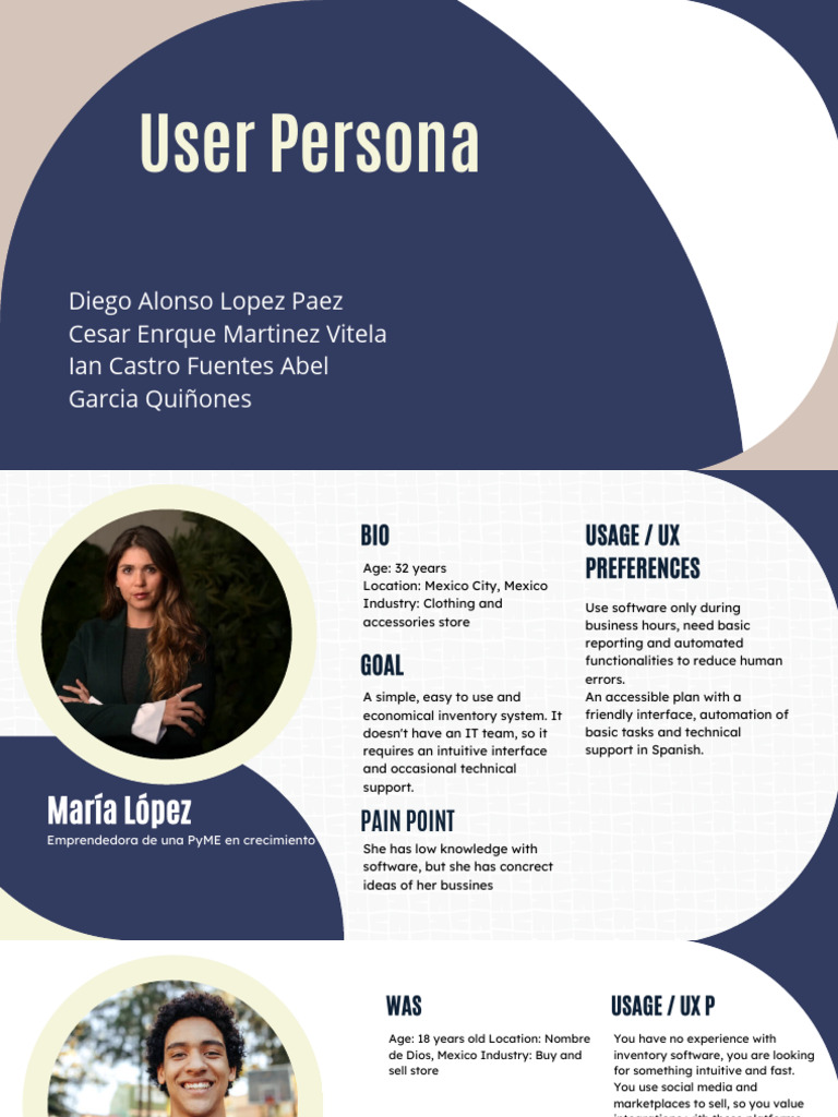 User Persona | PDF | Inventory | Business