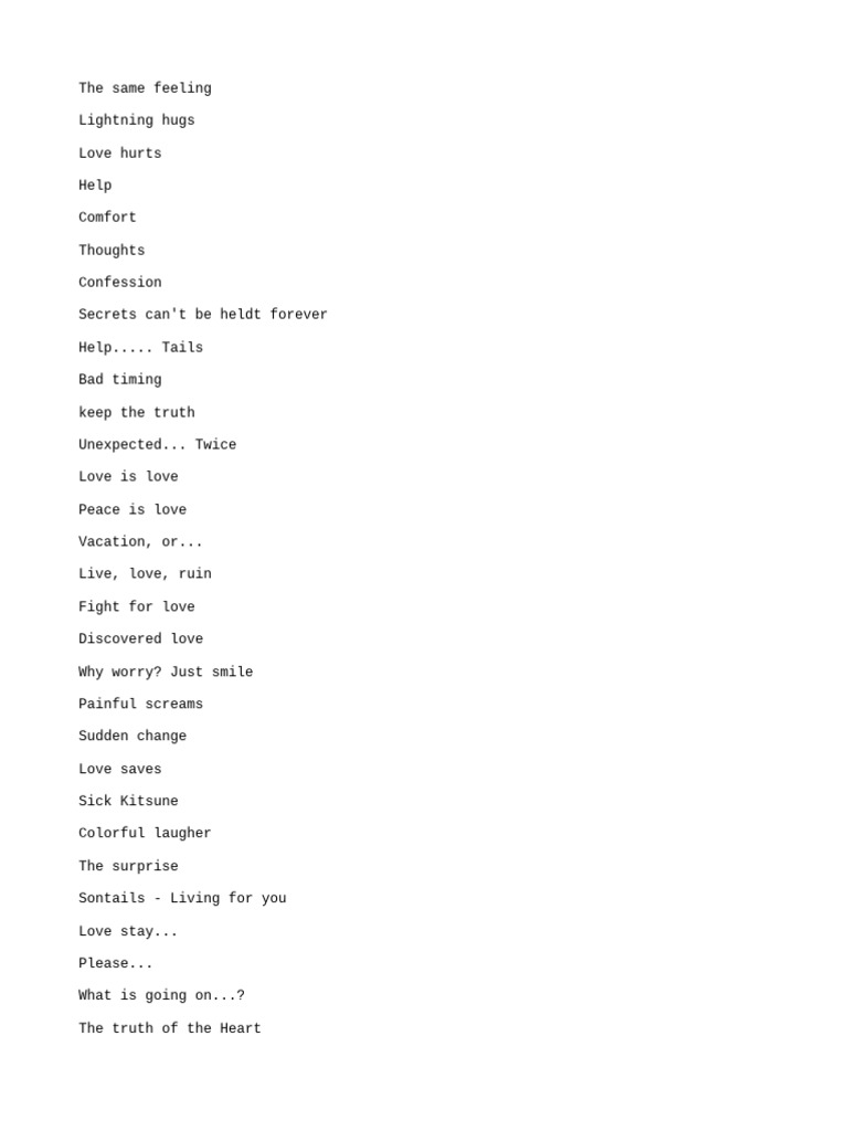 Sontails - Truth of The Heart | PDF