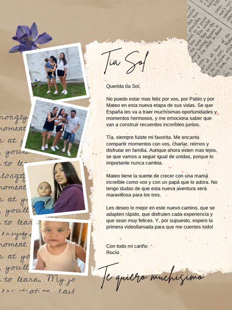 Documento A4 De Carta De Amor Para Alguien Especial De Amor Y Amistad