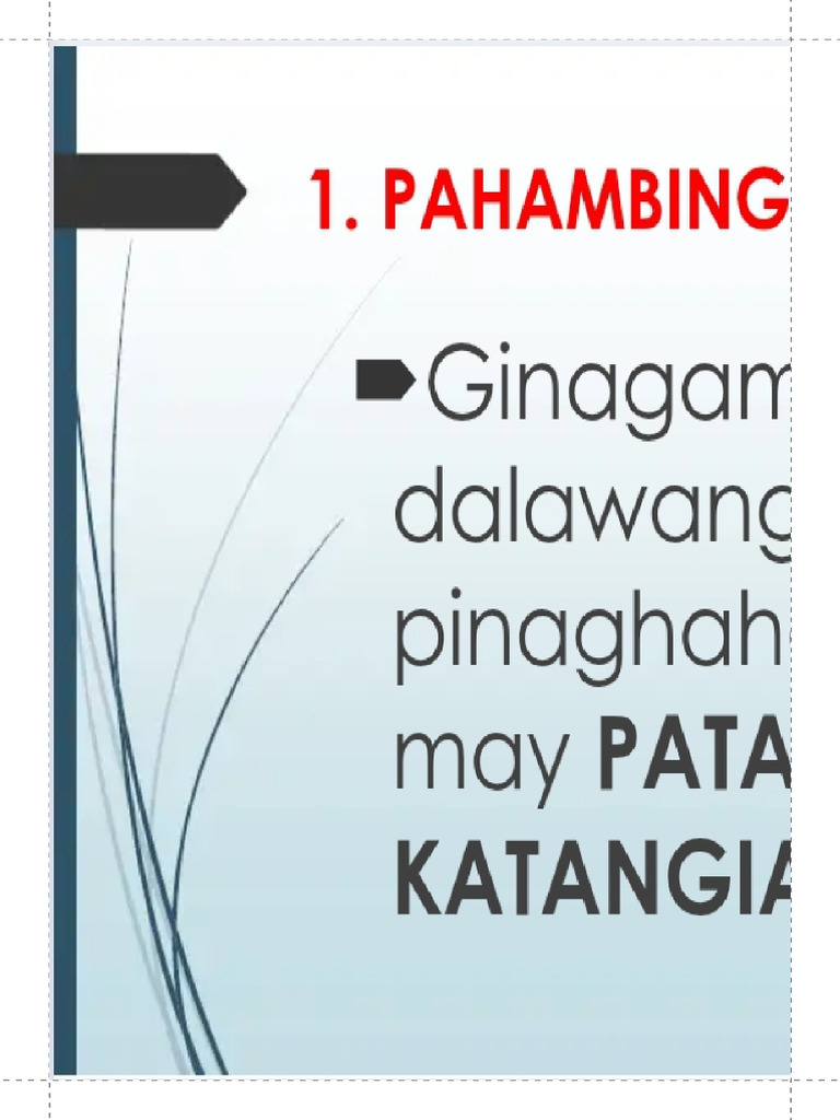 Pahambing | PDF