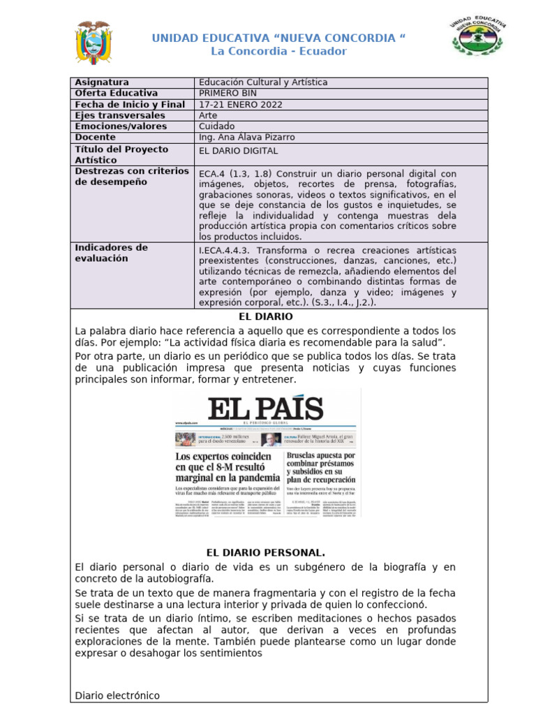 10 EL DARIO DIGITAL | PDF | Diario | Blog