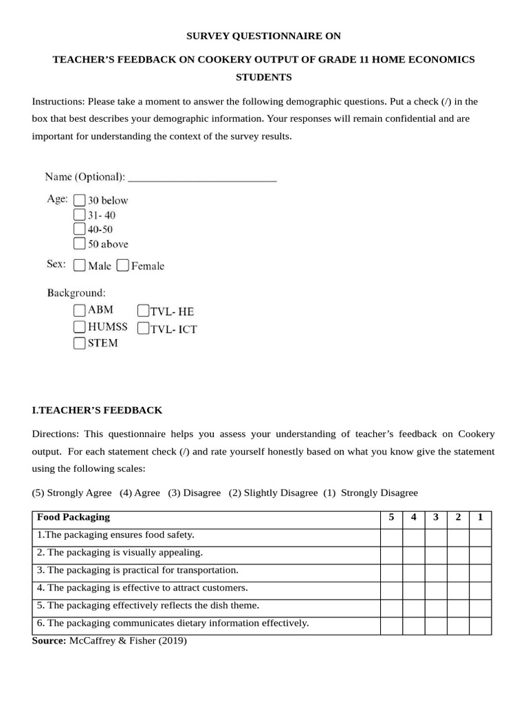 Teacher Feedback on Cookery Outputs | PDF | Cooking