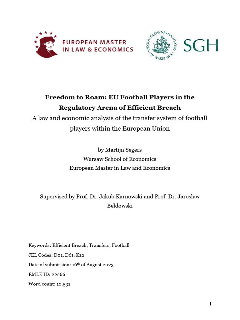 EMLE Thesis Segers Martijn | PDF | Dispute Resolution