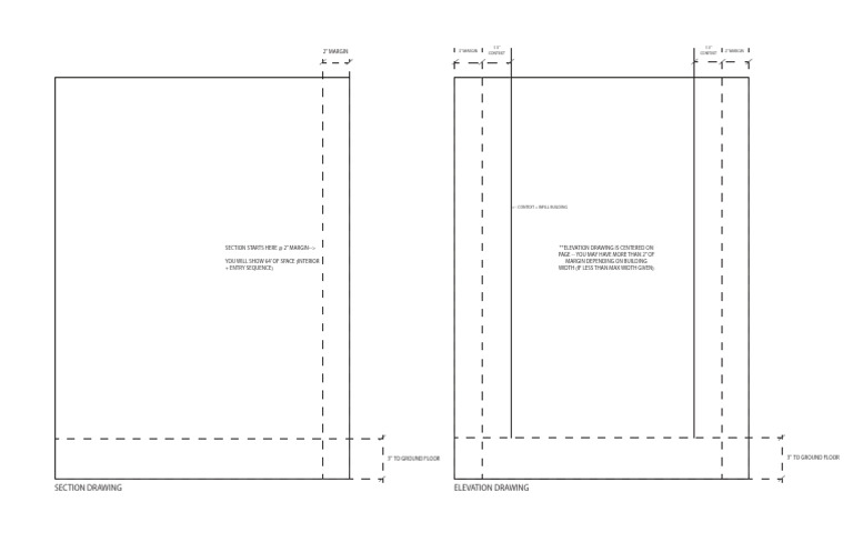 Elevation and Section Drawing Template | PDF