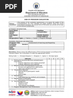 QATAME Forms For INSET 2020 | PDF | Learning | Program Evaluation