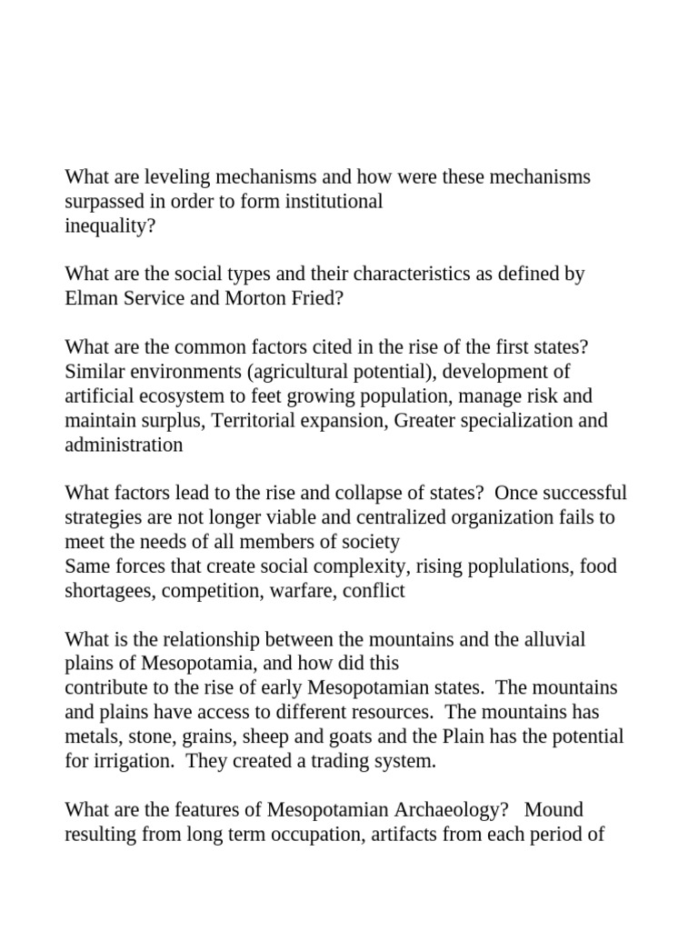 Archaeology Notes 12 | PDF | Mesopotamia | Ancient Egypt