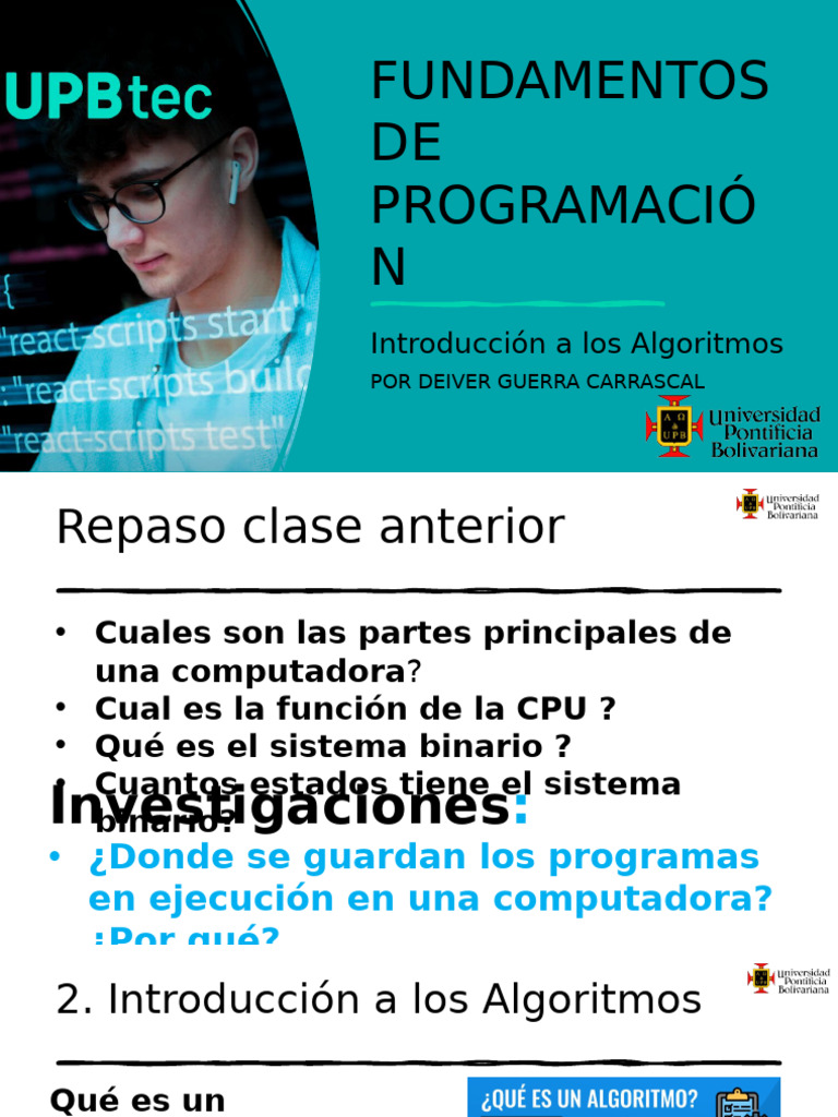Introducción A Los Algoritmos | PDF | Algoritmos | Programación de ...