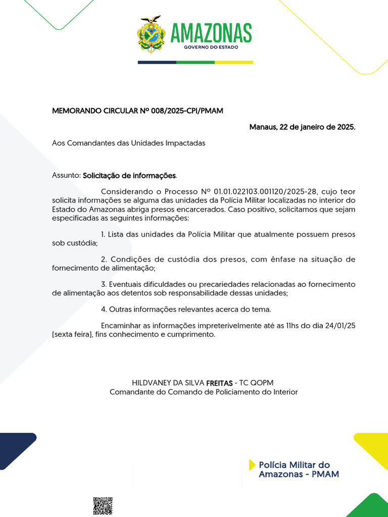 MEMO CIRC N 008 2025 CPI PMAM Memorando Circular | PDF