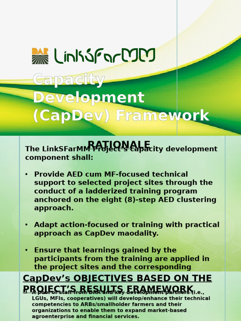 2 revised-LinkSFarMM CapDev Framework | PDF | Economies | Business