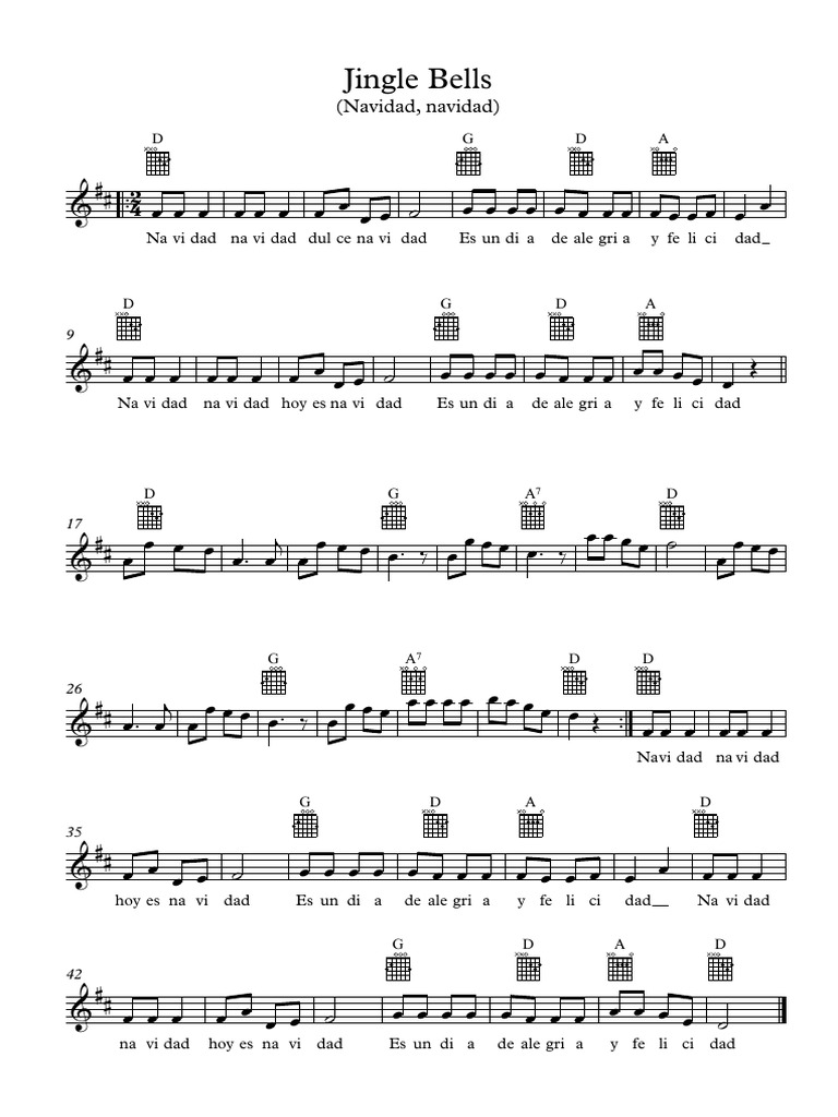 Jingle Bells - Partitura completa | PDF