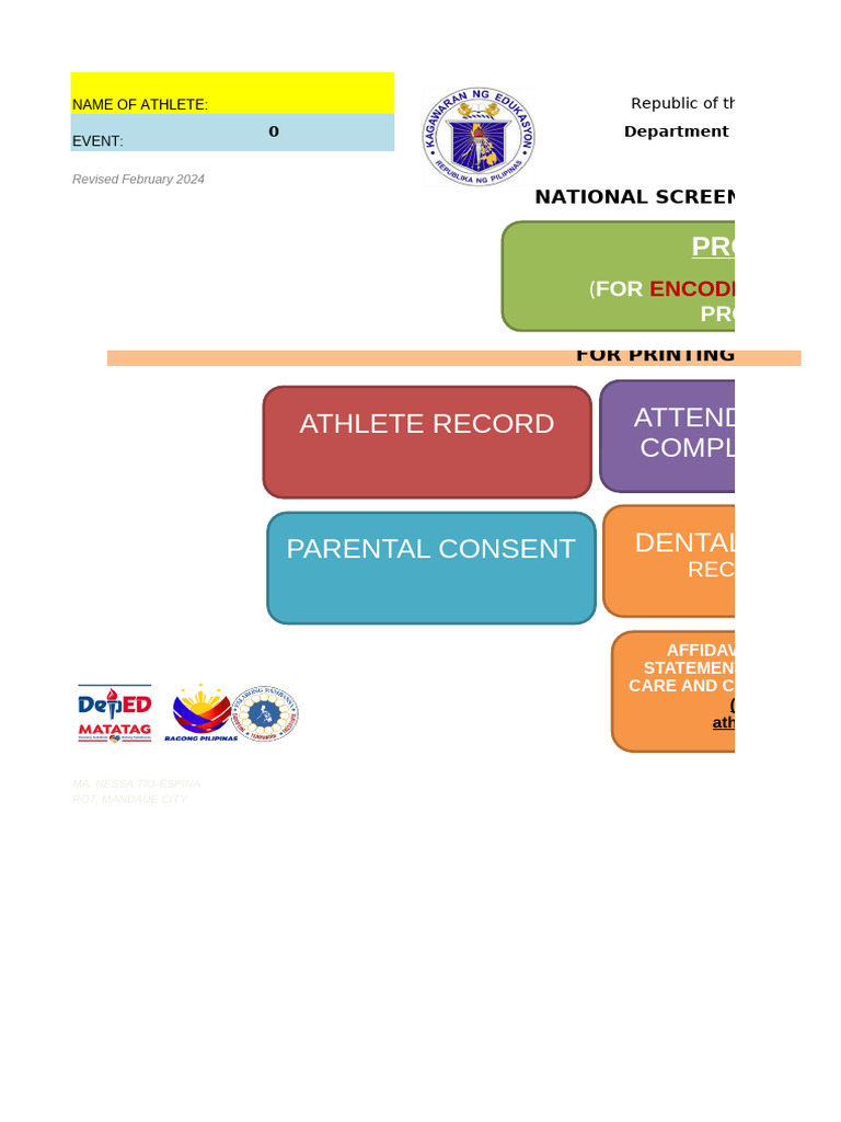 Athlete Profile and Consent Forms | PDF | Diseases And Disorders ...