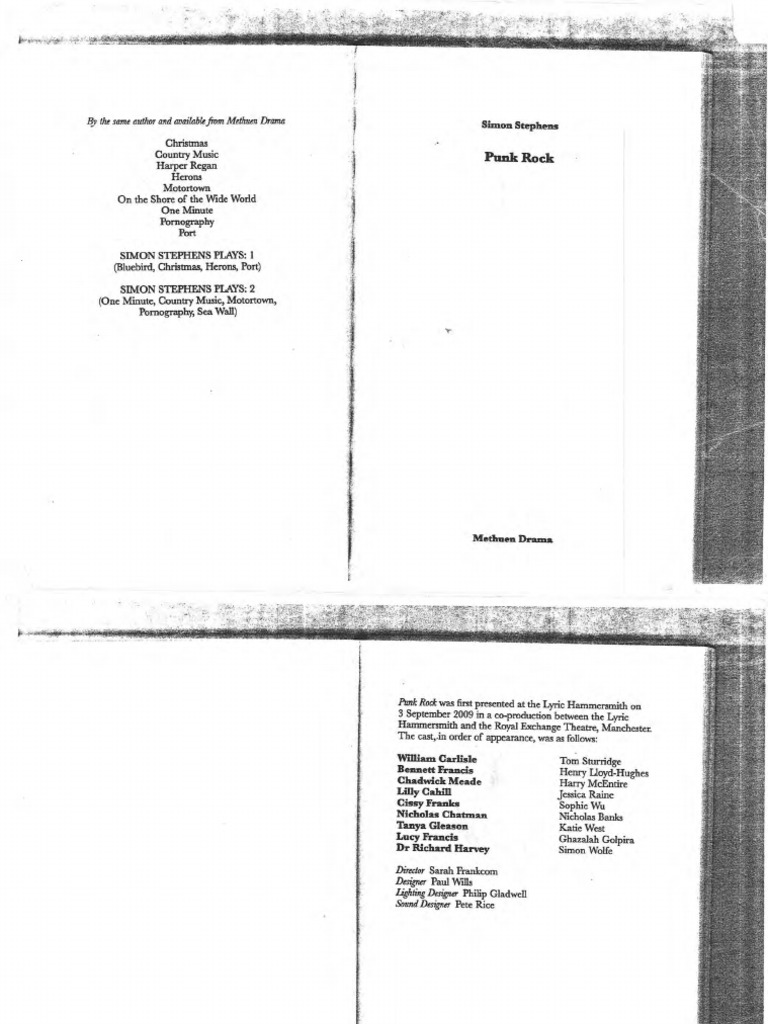 Punk Rock Play | PDF