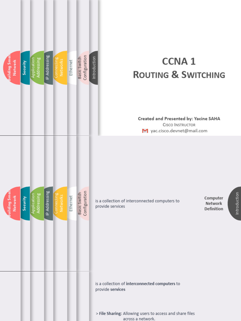 CCNA1 | PDF | Computer Network | Network Switch