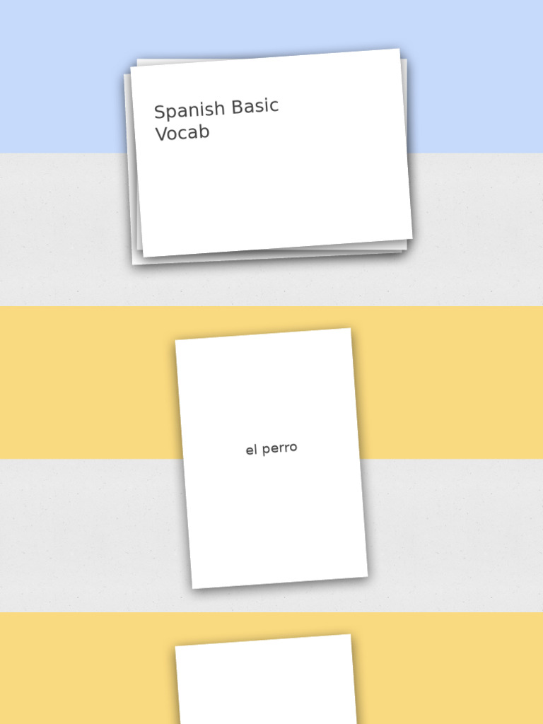 Spanish Basic Vocab | PDF