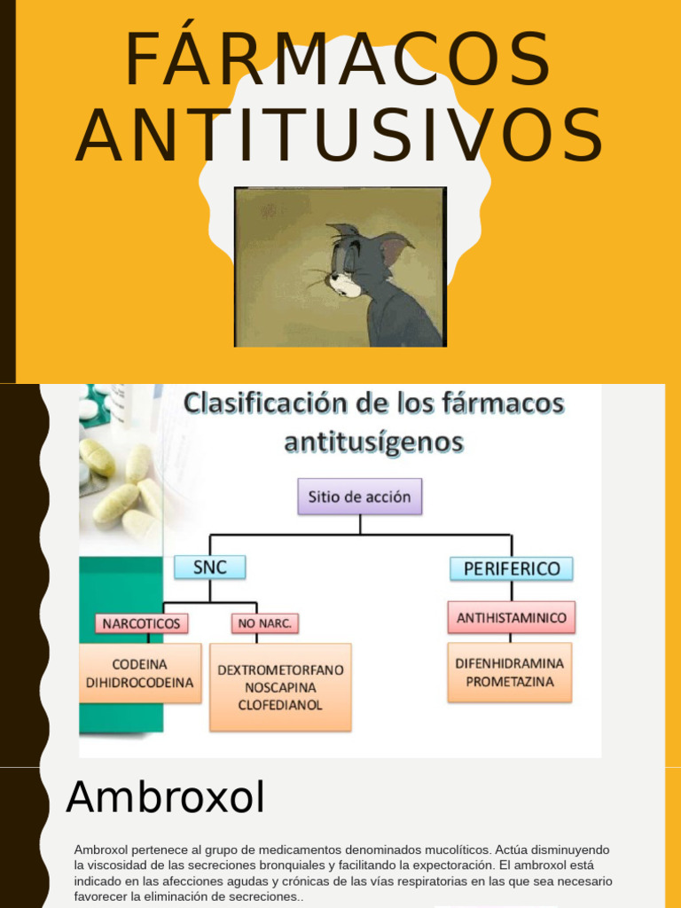 Fármacos Antitusivos | PDF | Resfriado comun | Especialidades Medicas