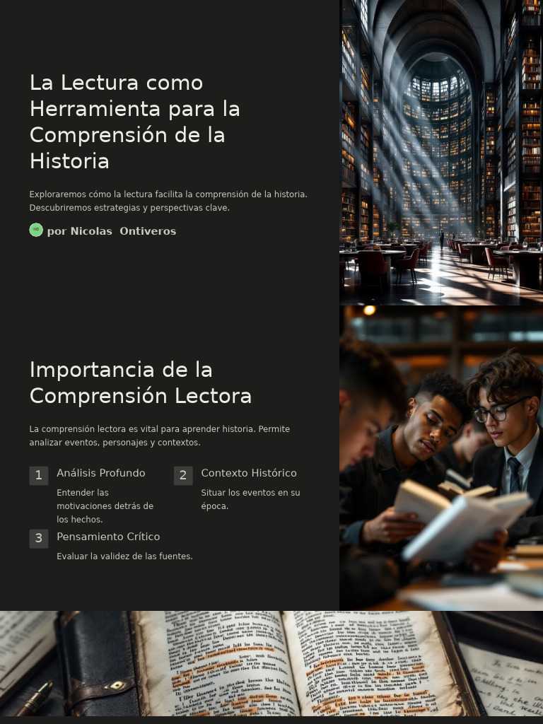 La Lectura Como Herramienta para La Comprension de La Historia | PDF ...
