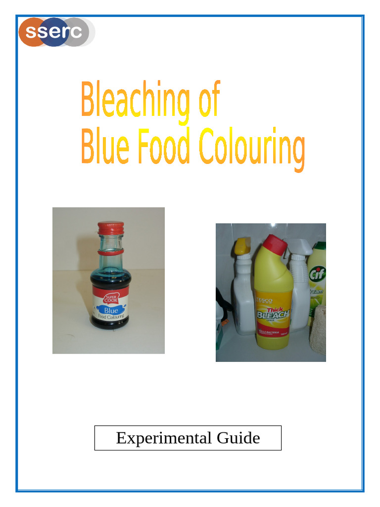 Bleach and Blue Dye Reaction Kinetics | PDF | Activation Energy ...