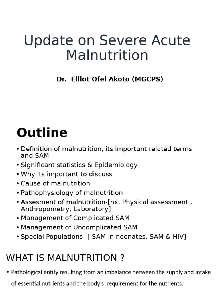 Severe Acute Malnutirion | PDF | Malnutrition | Diseases And Disorders