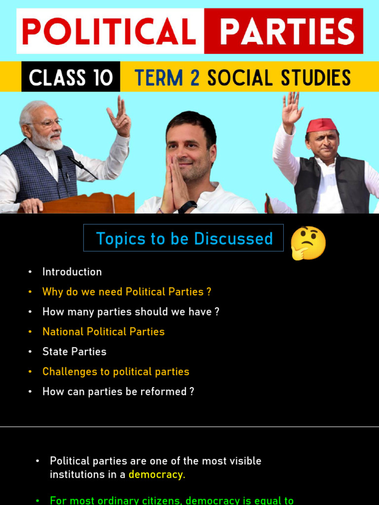 Political Parties Notes Class 10 | PDF | Political Parties | Indian ...