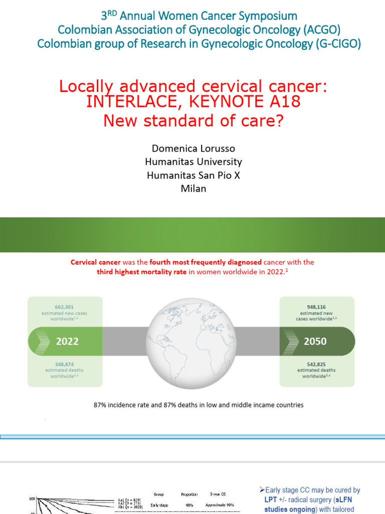 Locally Advanced Cervical Cancer INTERLACE, KEYNOTE A18 New Standard of ...